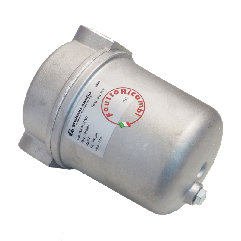3944 FILTRO GASOLIO ALLUMINIO 3 4 PORTATA 140 KG H ART 7010401